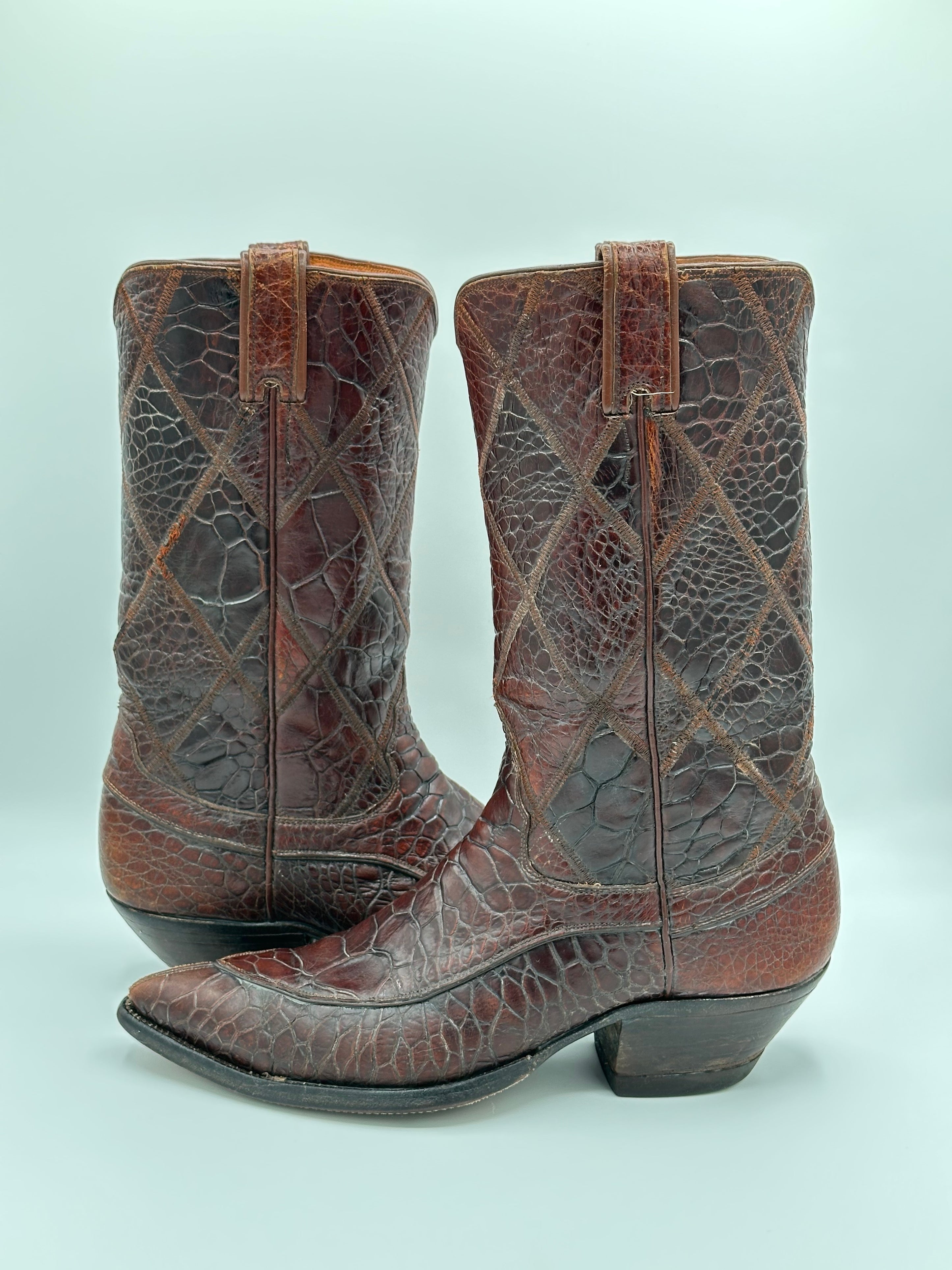 Justin Preban Full Sea Turtle Cowboy Boots size 9.5 D – Western Boot ...