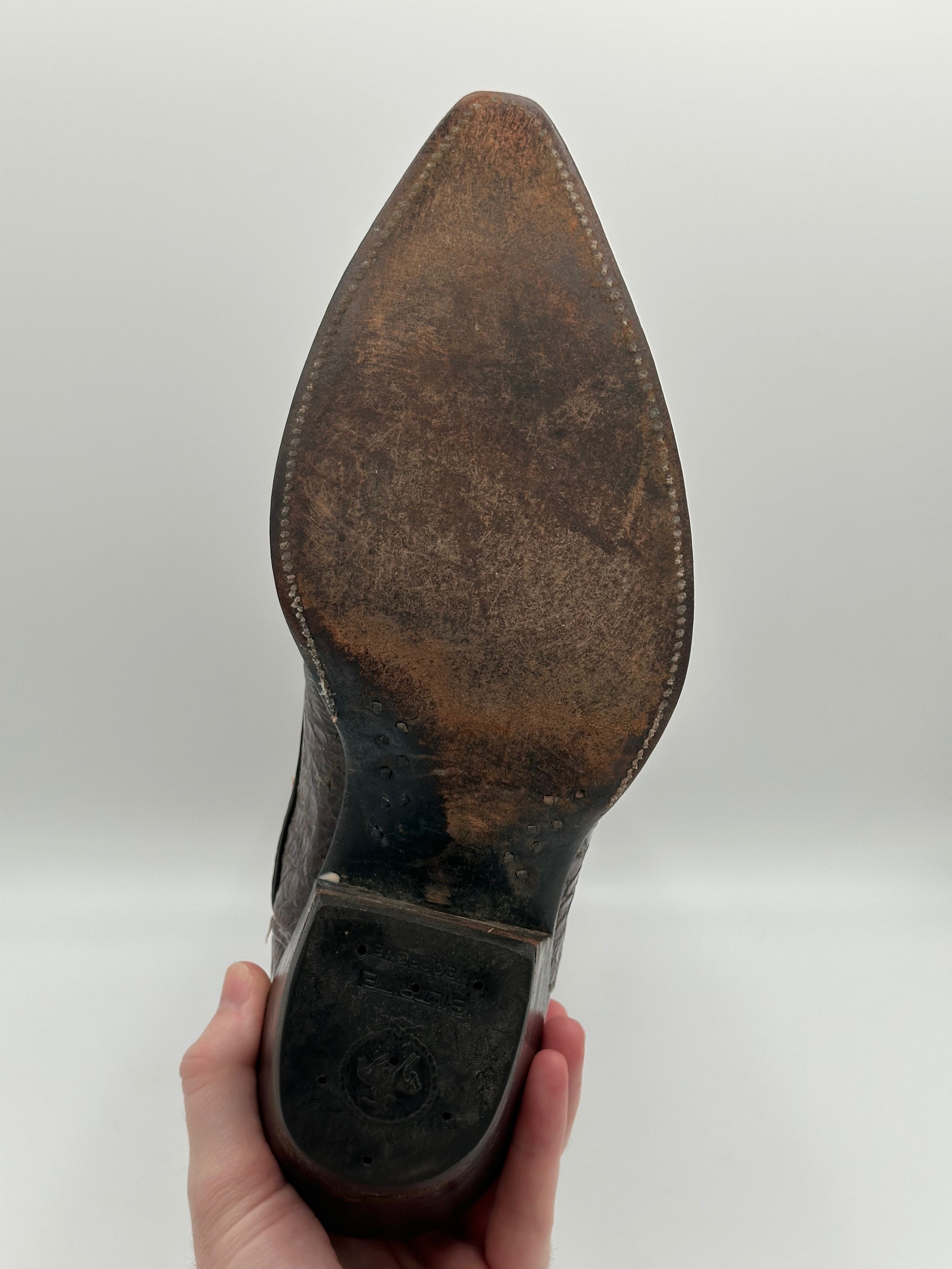 Justin Preban Full Sea Turtle Cowboy Boots size 9.5 D – Western Boot ...