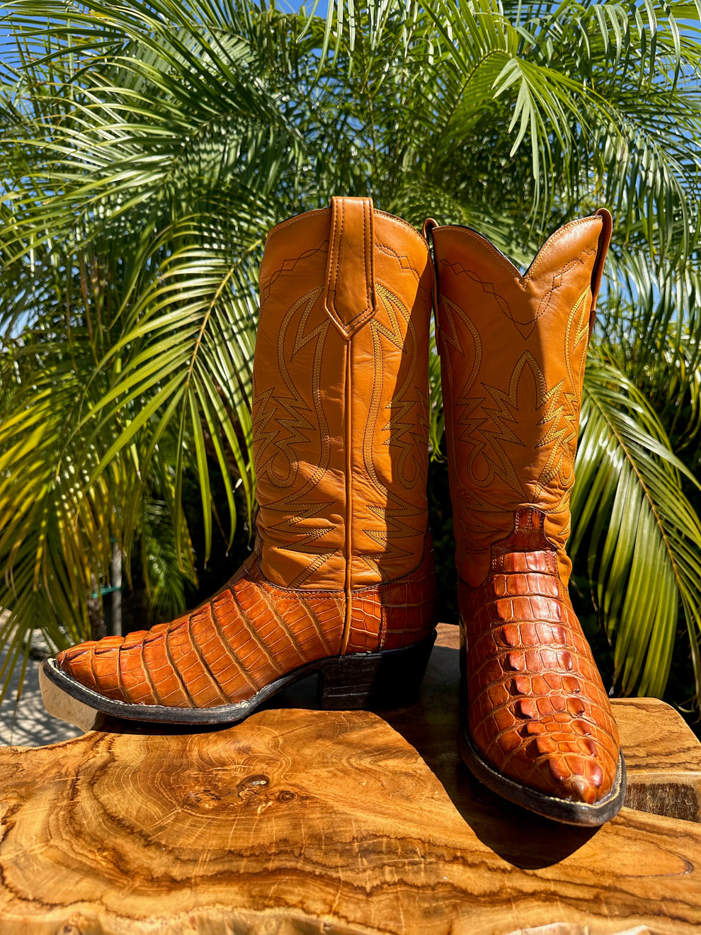 Osuna Custom American Alligator Tail Cowboy Boots size 9 D – Western ...