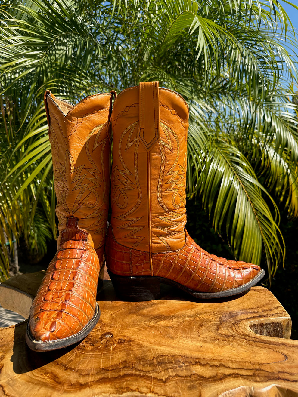 Osuna Custom American Alligator Tail Cowboy Boots size 9 D – Western ...