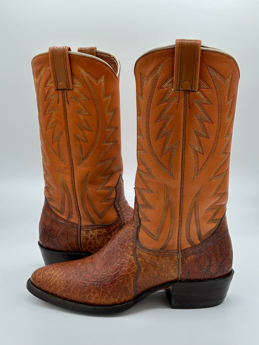1970's Nocona Preban Honey Sea Turtle Cowboy Boots size 8 D – Western ...