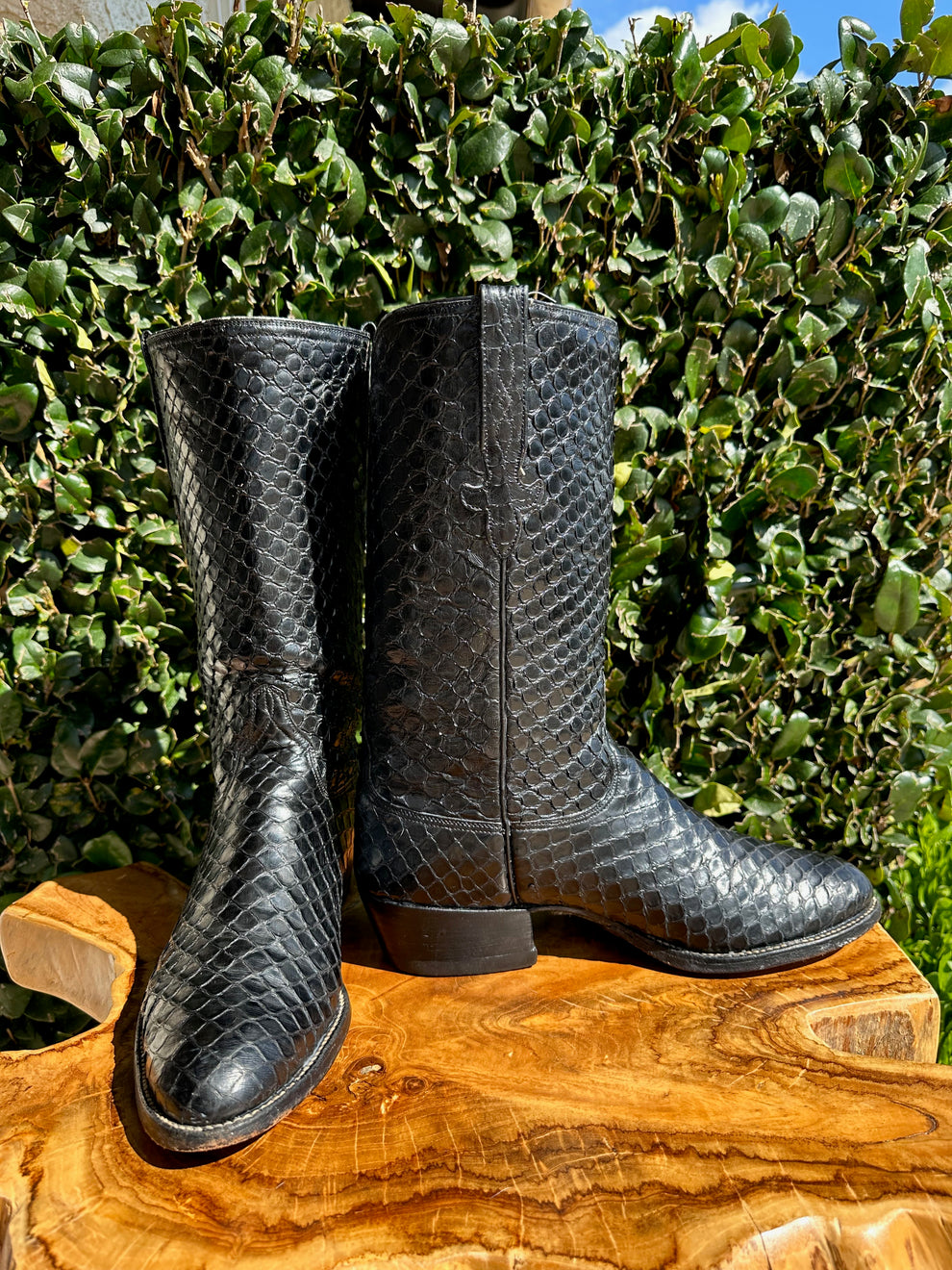 Lucchese San Antonio Full Anaconda Snake Cowboy Boots size 9.5 D ...