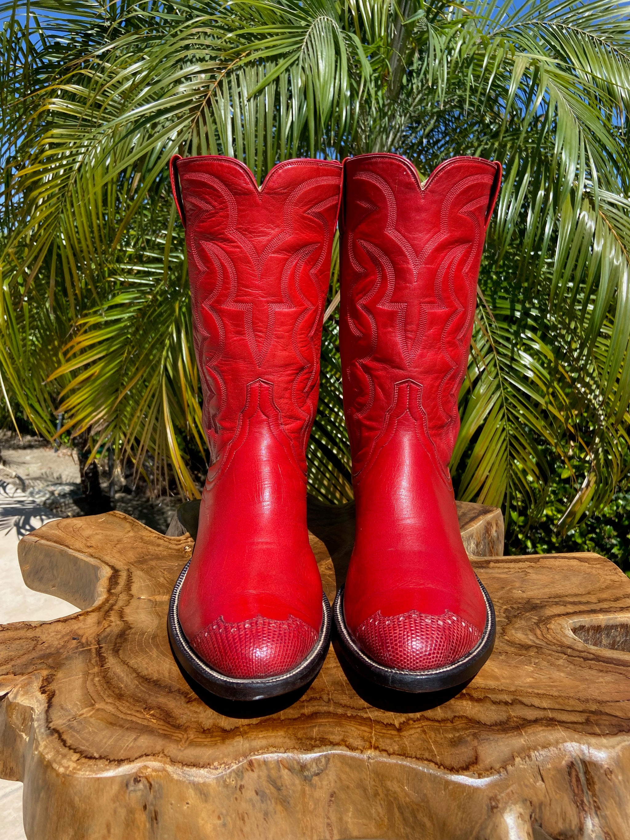 James Leddy Lizard Wingtip and Heels Cowboy Boots 10 D – Western Boot ...