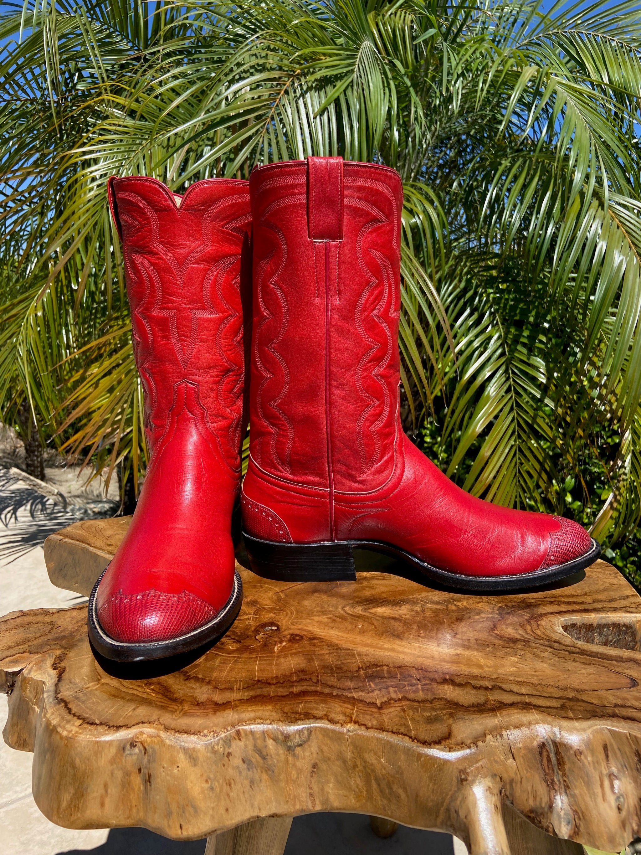 James Leddy Lizard Wingtip and Heels Cowboy Boots 10 D – Western Boot ...